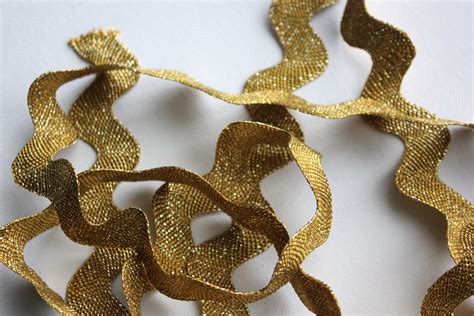 1 1 8 Metallic Gold Rick Rack Metallic Rick Rack Etsy