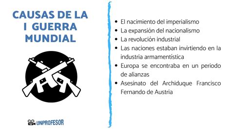 Cuales Fueron Las Principales Causas De La Primera Guerra Mundial