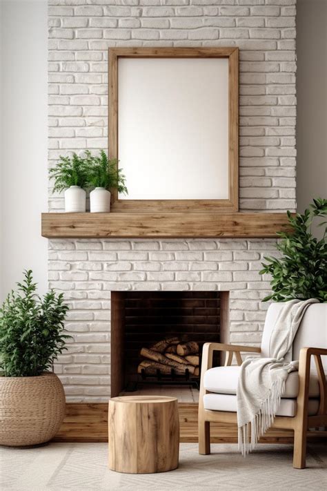 40 Beautiful White Brick Fireplace Ideas For A Bright Living Room