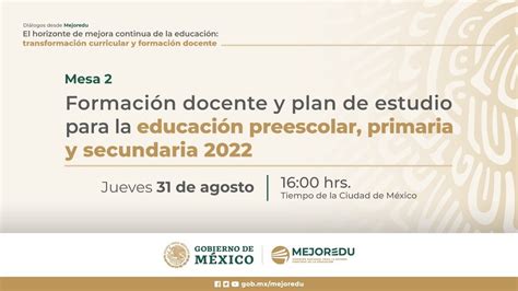 Formación docente y plan de estudio para la educación preescolar
