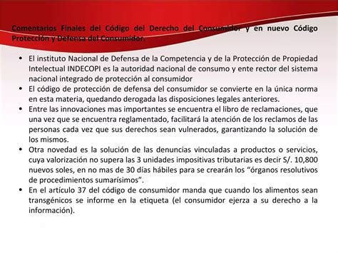 Codigo De Proteccion Y Defensa Del Consumidor PPT