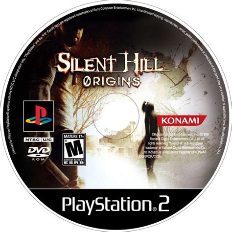 Silent Hill Origins PS2 Disc Template Silent Hill Game Konami