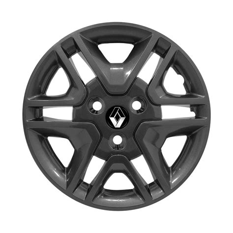 Calota Aro Grafite Brilhante Renault Kwid