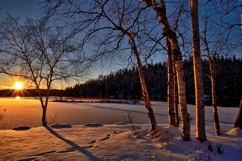 Pôr Do Sol Paisagem De Inverno Foto gratuita no Pixabay Pixabay