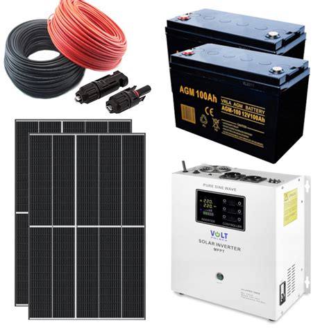 Zestaw Solarny Off Grid 1400 2000W 24 230V Elektrownia Solarna Na