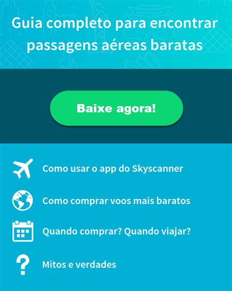 Como Comprar Passagens Mais Baratas Skyscanner Brasil