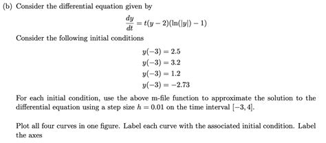 solved 2 a recall euler s method for approximating the