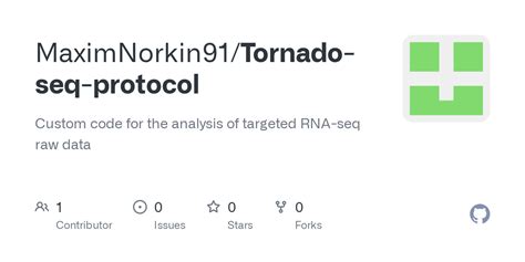 github maximnorkin91 tornado seq protocol custom code for the analysis of targeted rna seq