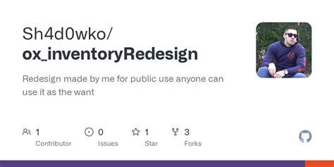 Github Sh D Wko Ox Inventoryredesign Redesign Made By Me For Public