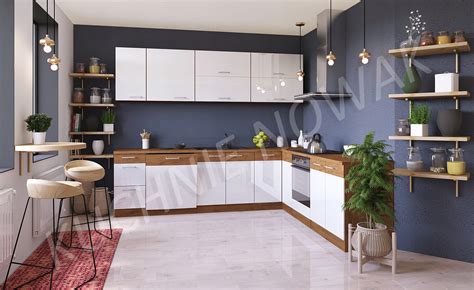 NOWOCZESNE MEBLE KUCHENNE LUNA VIGO POŁYSK MDF 112732 Cena Opinie