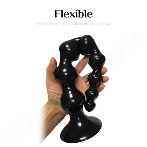 3 Ukuran Manik Manik Tarik Super Panjang Anal Plug Kuat Suction Cup