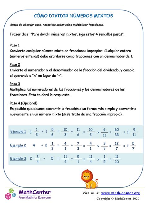 Quinto Grado Hojas De Aprendizaje Fichas Informativas Math Center