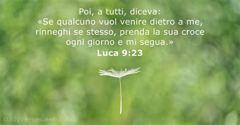 27 Maggio 2024 Versetto Della Bibbia Del Giorno Luca 9 23