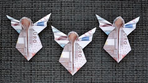 Euro Origami Weihnachtsengel Geldgeschenk Geld Falten Money