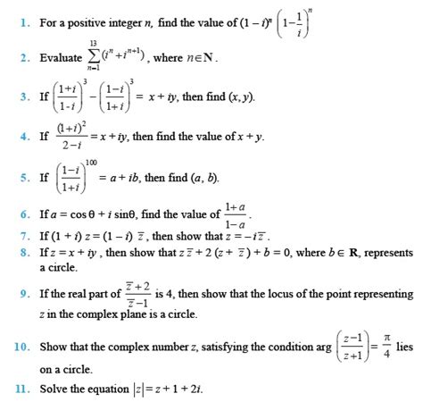complex numbers and quadratic equations class 11 notes