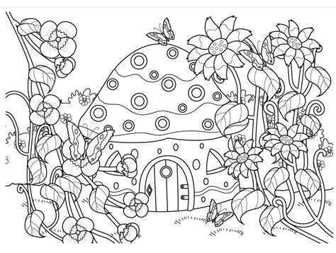 Desenhos De Jardim De Flores Para Colorir Pintar E Imprimir