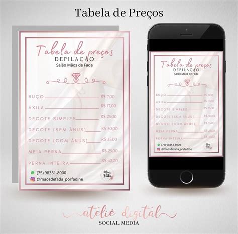 Tabela de preços Elo7 Produtos Especiais