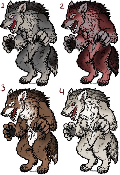 Werewolf Adopts Closed By Armundy On Deviantart