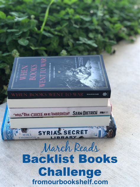Backlist Book Challenge March Reads From Our Bookshelf