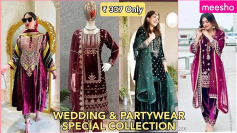 Meesho Velvet Kurta Set Haul Starting Meesho Party Wear Haul