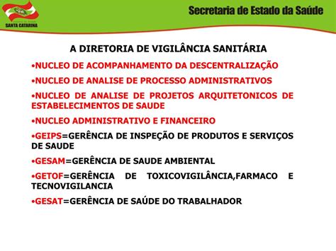 PPT VIGILÂNCIA SANITÁRIA PowerPoint Presentation free download ID
