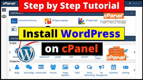 how to install wordpress in cpanel step by step wordpress installation guide youtube