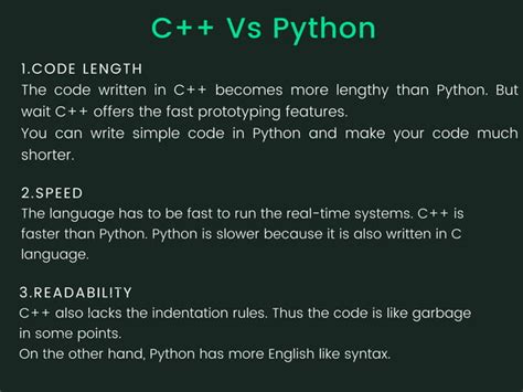 C Vs Python The Best Ever Comparison Ppt