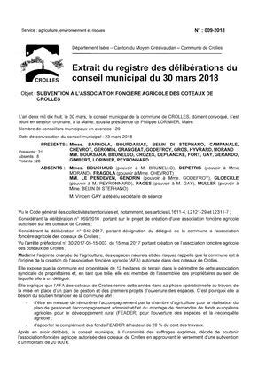 Calaméo Crolles Deliberation 9 2018 3 Subvention L Association Fonci