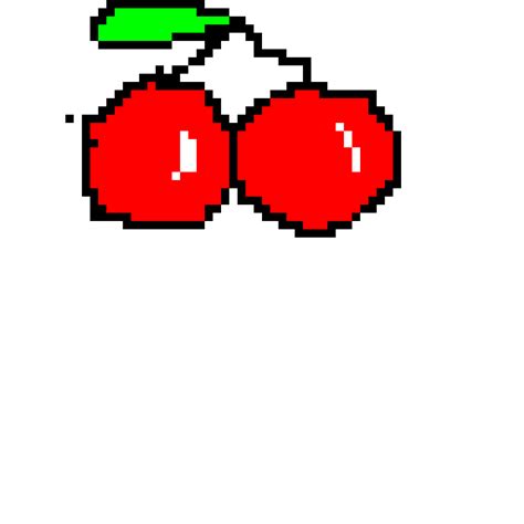 Juicy Cherries Pixel Art