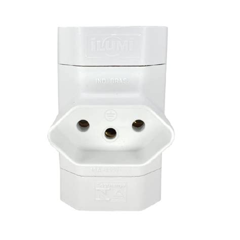 Pino Bip 3 Saidas Tipo T 2P T 10A 250V Ilumi Natal Home Center