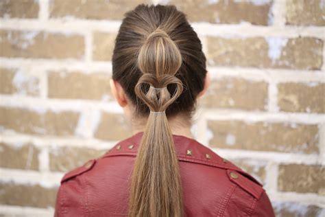 Cute Heart Ponytail Valentine S Day Hairstyles Cute Girls Hairstyles