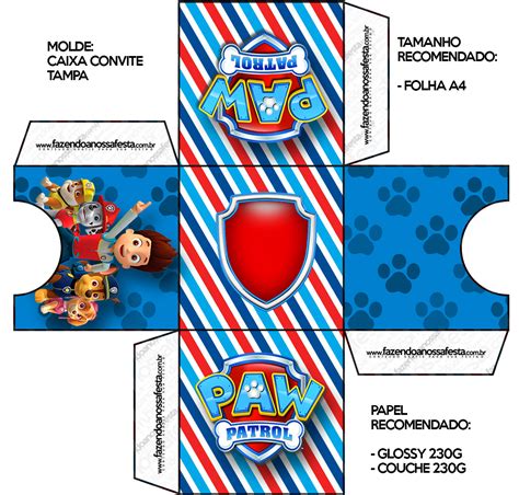 Paw Patrol Cajas Para Imprimir Gratis Ideas Y Material Gratis Para