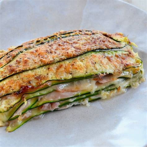 Lasaña de calabacín jamón y queso para Freidora de aire Newlux