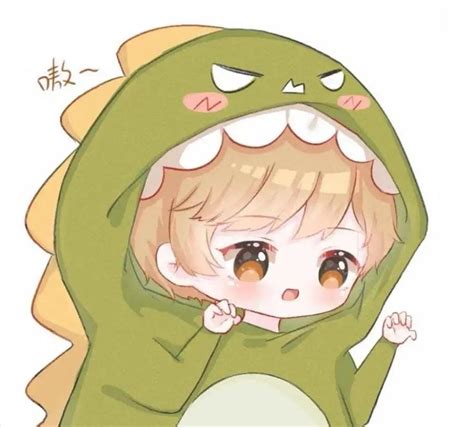 Ghim của Queen Manga trên profile Chibi Khủng long Anime