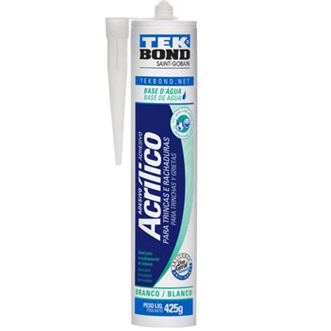Adesivo Acrílico para Trincas e Rachaduras Branco 425g TEKBOND