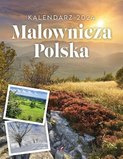 Kalendarz ścienny 2024 miesięczny Artsezon Malownicza Polska Artsezon