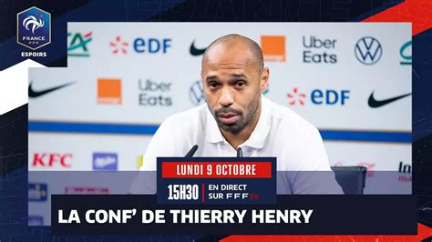 La conférence de presse de Thierry Henry sélectionneur des Espoirs en