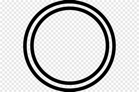 Blanco Doble Circulo Borde En Blanco Y Negro Png Pngegg