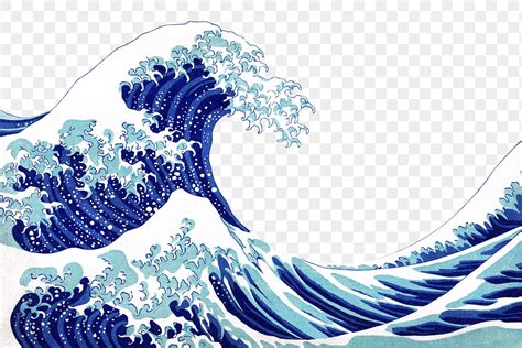 A Grande Onda De Kanagawa Vector Logo Imagem Clipart Png Design De
