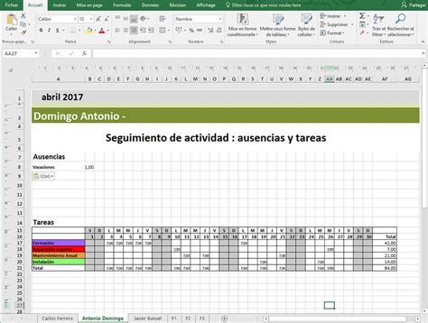 Plantillas de planificación con Excel gratis a descargar