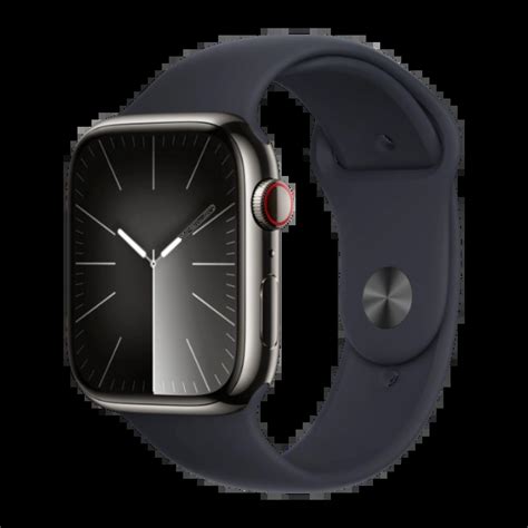 Apple Watch Series 9 GPS Cellular 45 mm graphite Rustfrit stål