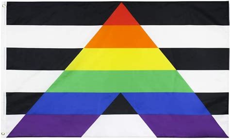 Amazon FLAGLINK Gay Straight Ally Flag 3x5Fts LGBT Straight