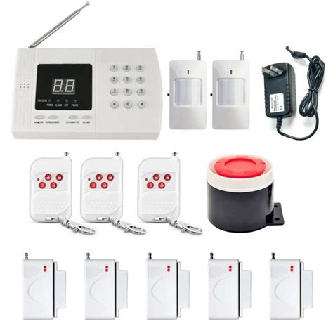 Kit Alarme Maison Sans Fil PSTN Système d Alarme de Sécurité Sirène d