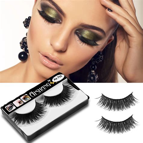Pair Handmade Long Thick Fake False Eyelashes Black Eye Lashes