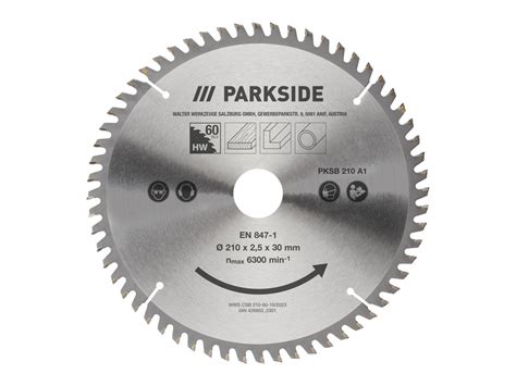 Lame Pour Scie Circulaire 210 X 2 5 X 30 Mm PARKSIDE
