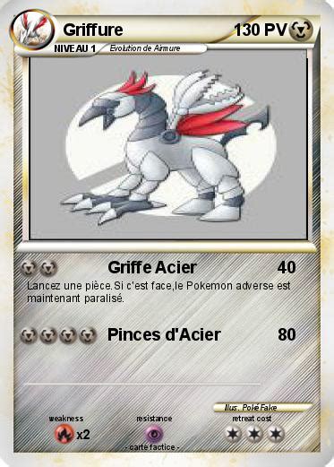 Pok Mon Griffure Griffe Acier Ma Carte Pok Mon