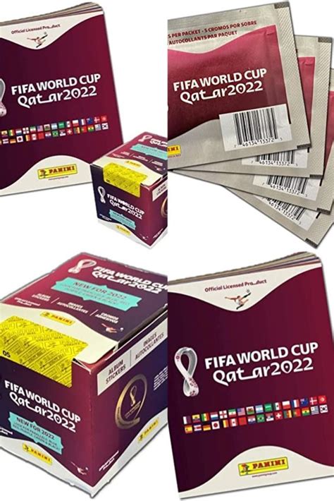 Panini FIFA World Cup QATAR 2022 ALBUM BOX 50 Packs 5 Stickers Per