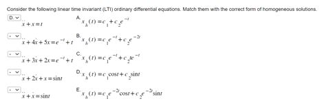Solved Consider The Following Linear Time Invariant Lti Chegg