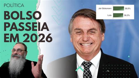 PESQUISA MOSTRA BOLSONARO a FRENTE de LULA mais MICHELE e TARCÍSIO BEM