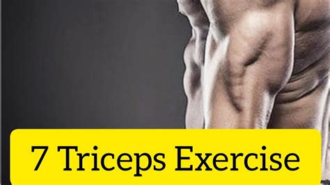 7 Best Triceps Exercise For Bigger Arms Builder Way YouTube